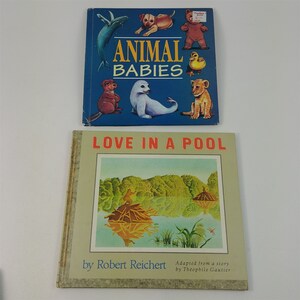 Lot of 13 Children's Picture Books Hardcover, Paperback Animals - Etsy