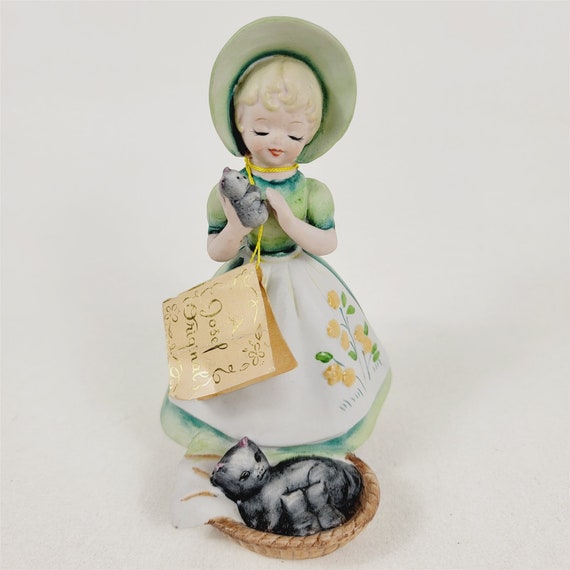 Josef Originals Becky Thatcher Mama Cat and Kittens Tom - Etsy