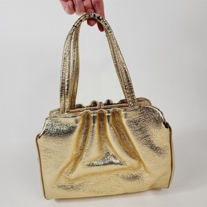 Vintage Lou Taylor Gold Finish Handbag Purse Top Handle - Etsy