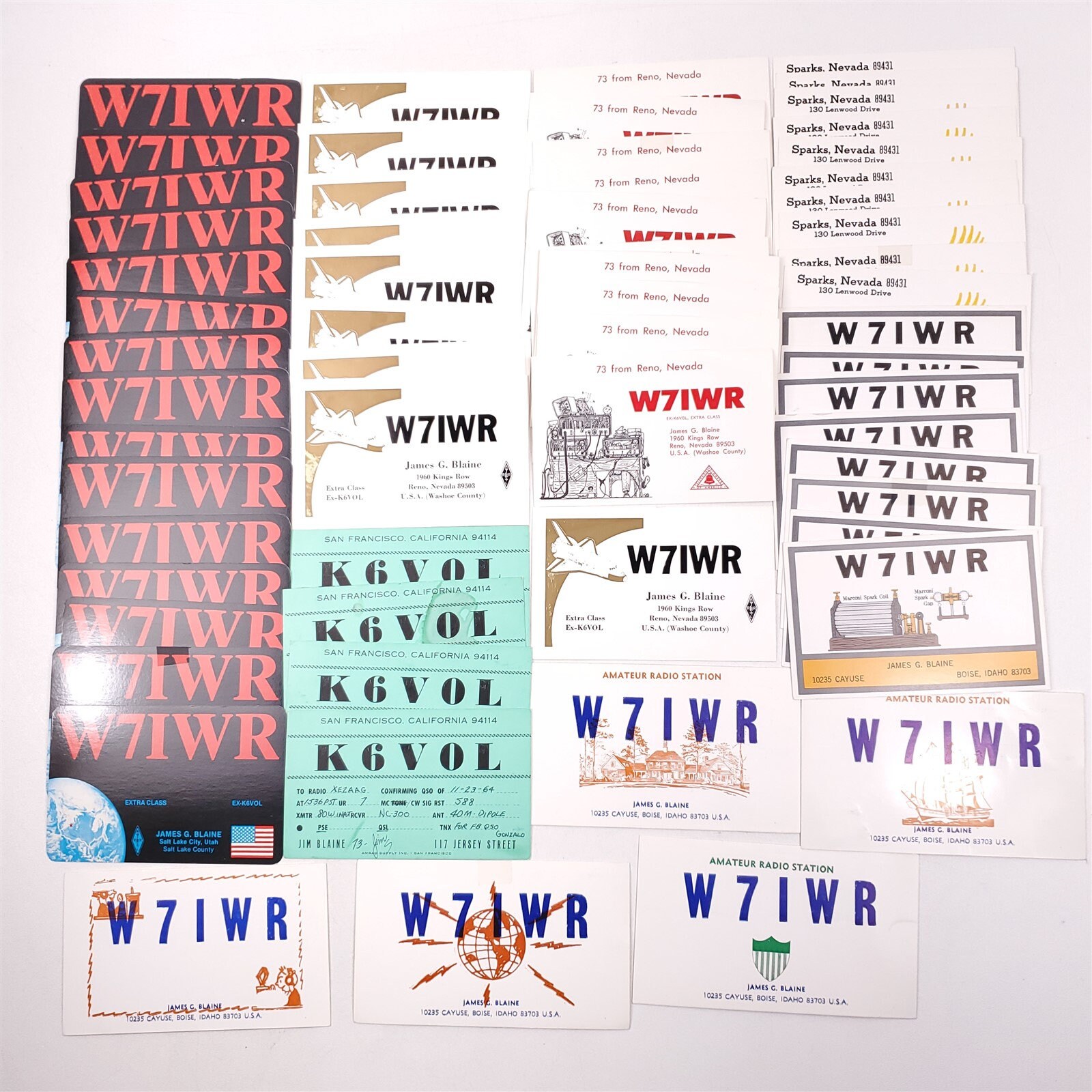 60 Vintage Postcards Ham Radio, Call Letters - Etsy