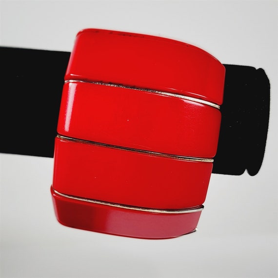 Vintage Wide Bakelite Bangle Bracelet - Gem