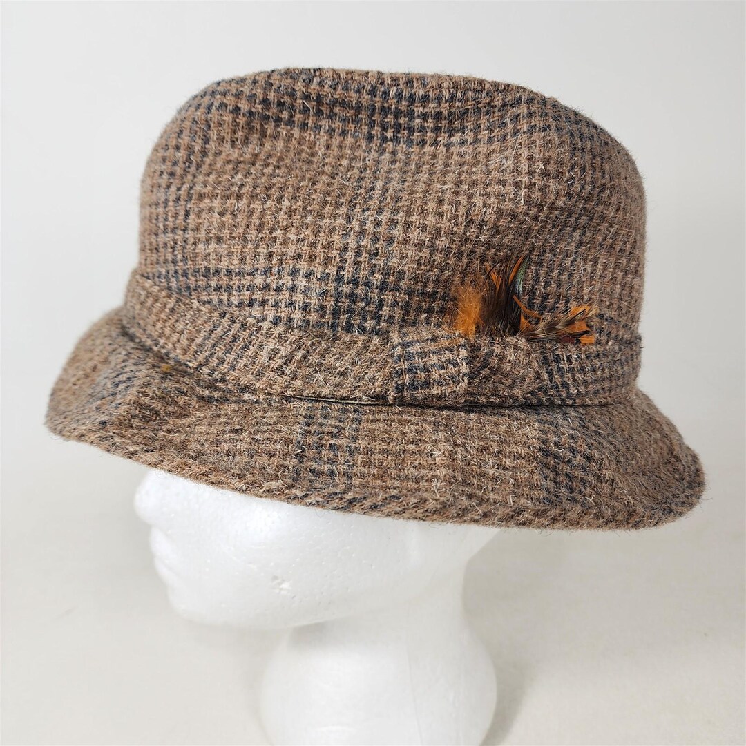 Vintage Pendleton Tweed Wool Fedora Hat 6 7/8 - 7 - Etsy