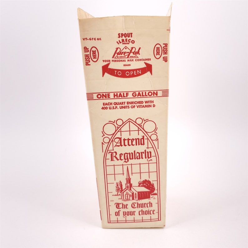 Waxed Milk Carton Un-used Sunshine Dairy Sunshine Mcminnville - Etsy