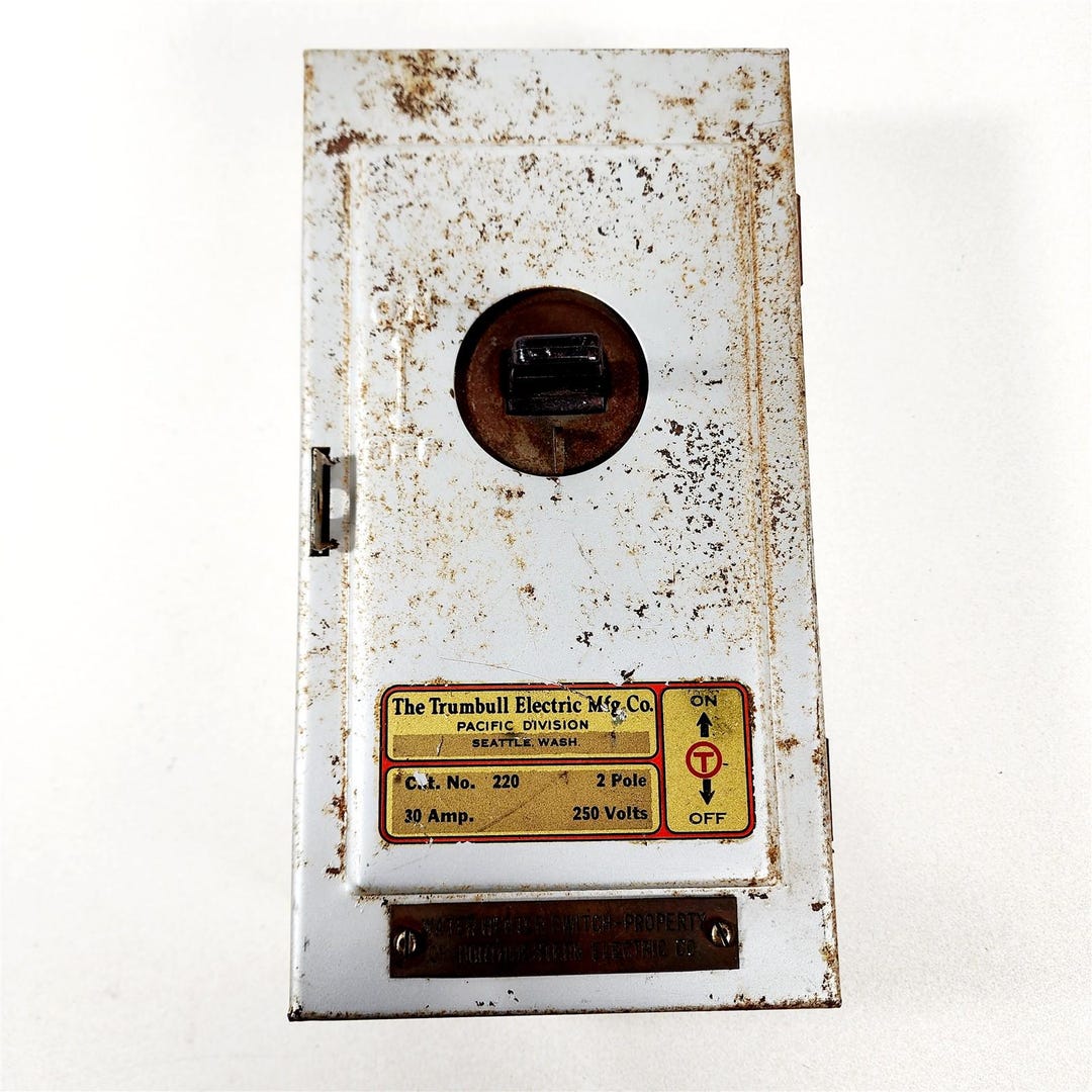 Vintage Fuse Box Breaker Project for Lamp Water Heater Switch North ...