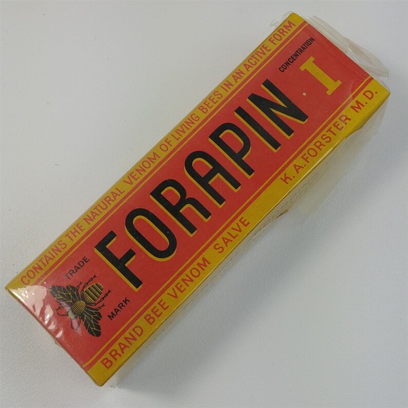 Forapin Concentration I Brand Bee Venom Salve w/ Vintage Open | Etsy