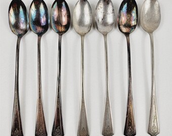 Silverplate Ice Tea Spoons - Etsy