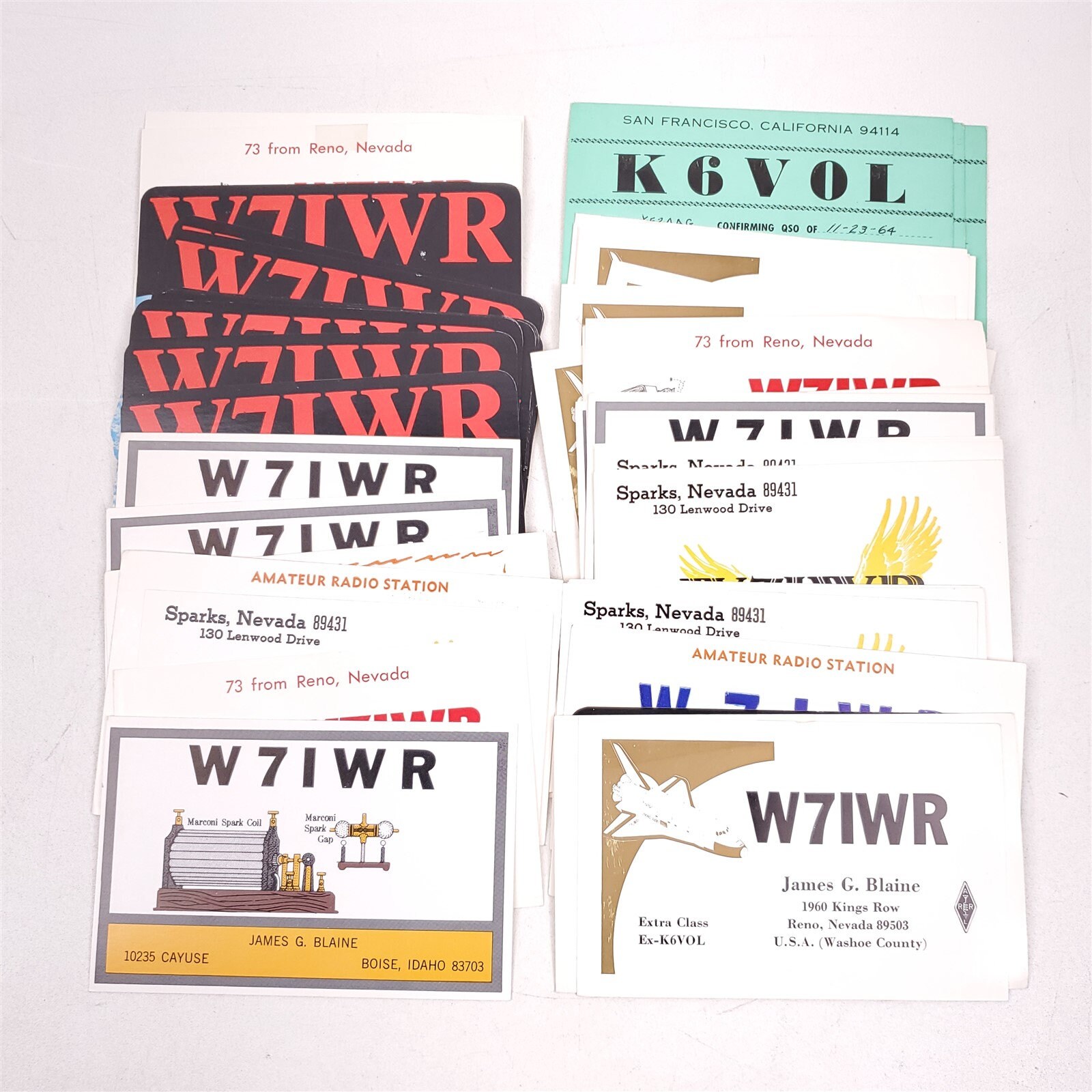 60 Vintage Postcards Ham Radio, Call Letters - Etsy