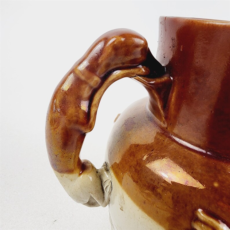 Vintage Stoneware Pitcher Dog Hound Handle Hunting Doulton - Etsy