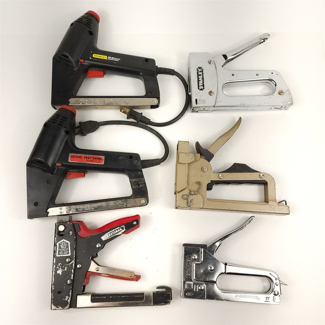 6 Staplers Staple Guns Stanley Craftsman - Etsy