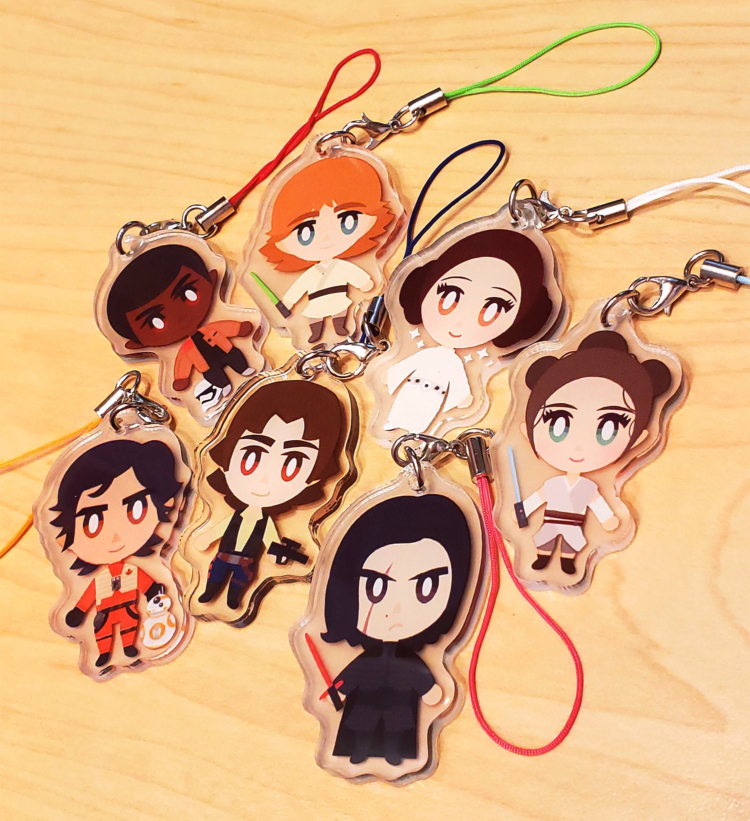 Star Wars Chibi Acrylic Charms - Etsy