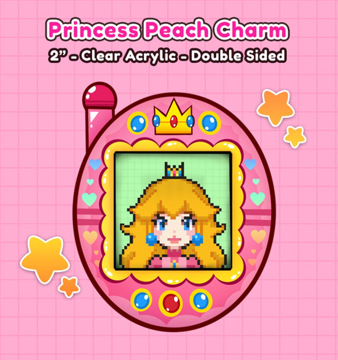 Nintendo Pixel Princess Charms - Etsy