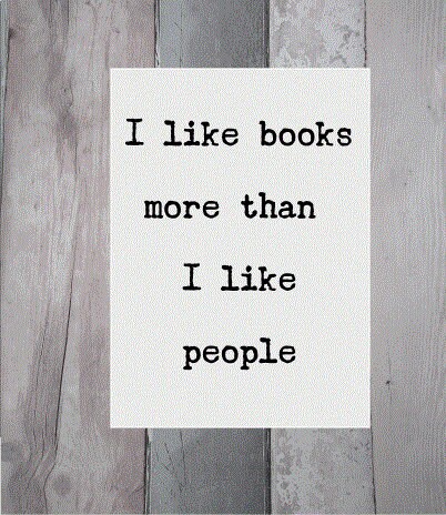I Like Books A4 Print Book Lovers Birthday Gift Funny Wall - Etsy UK