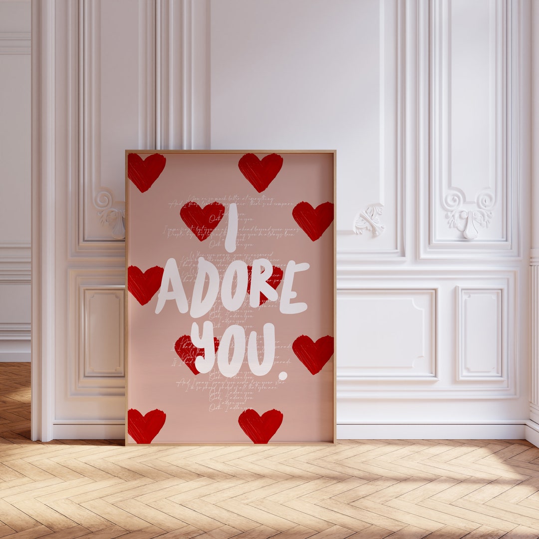 FRED AGAIN Adore U Print, Adore You Song Lyrics, Adore U Lyric Print ...