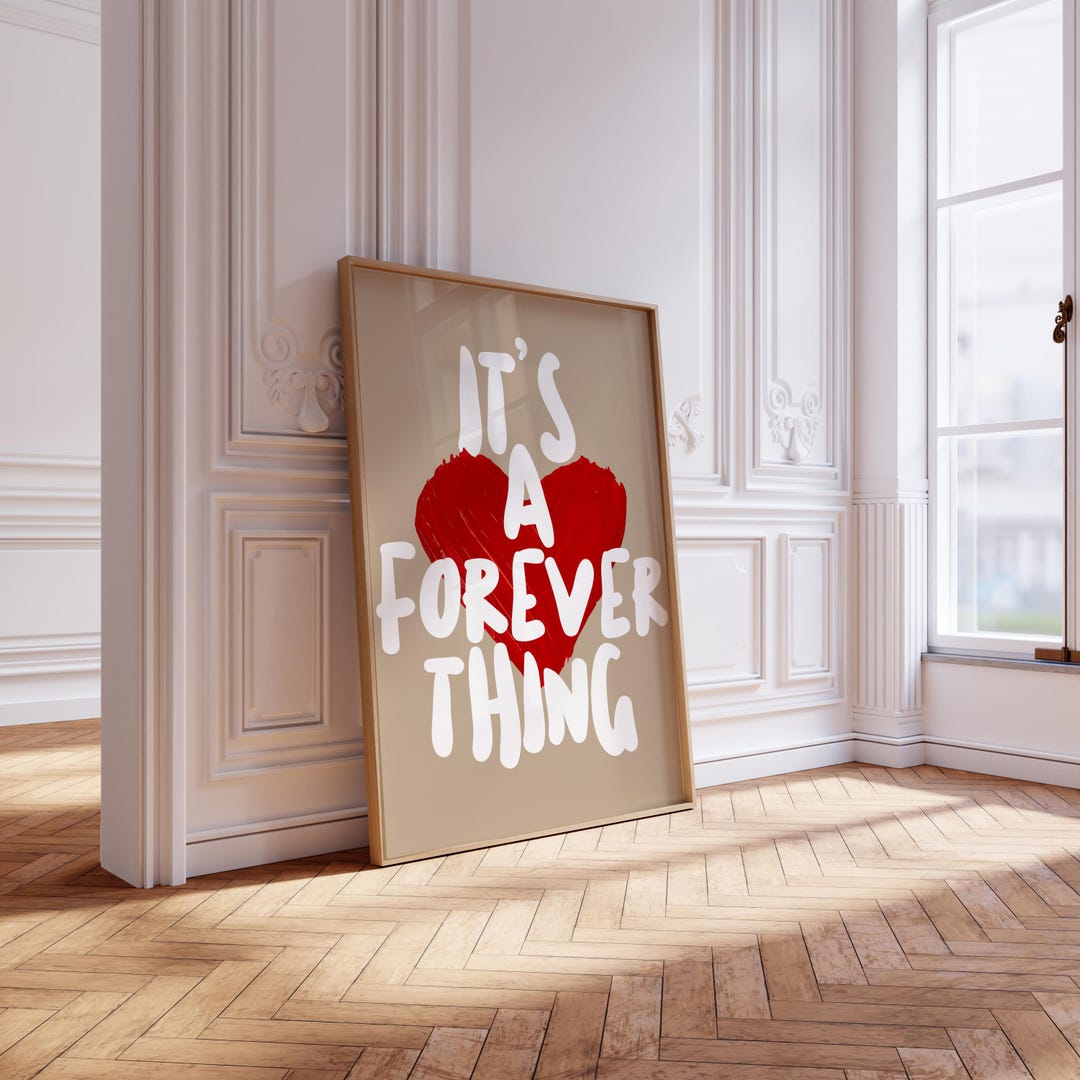 It's a Forever Thing Print: Family Quote Art on Archival Paper - Etsy UK