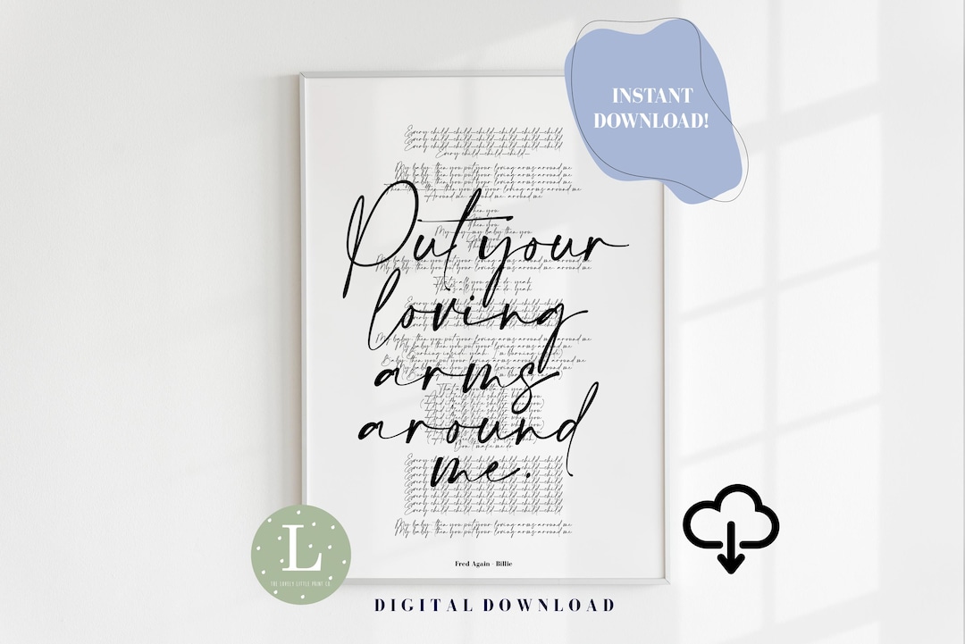 FRED AGAIN Billie DIGITAL Download File, Adore You Song Lyrics, Put ...