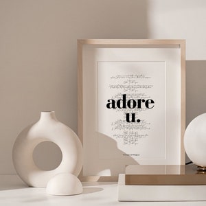 FRED AGAIN Adore, Digital Download Print, Adore You Print, Adore U ...