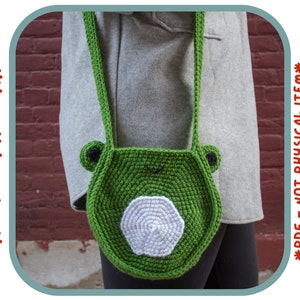 PATTERN and VIDEO Crochet Frog Purse Pattern Cottage Core Crossbody ...