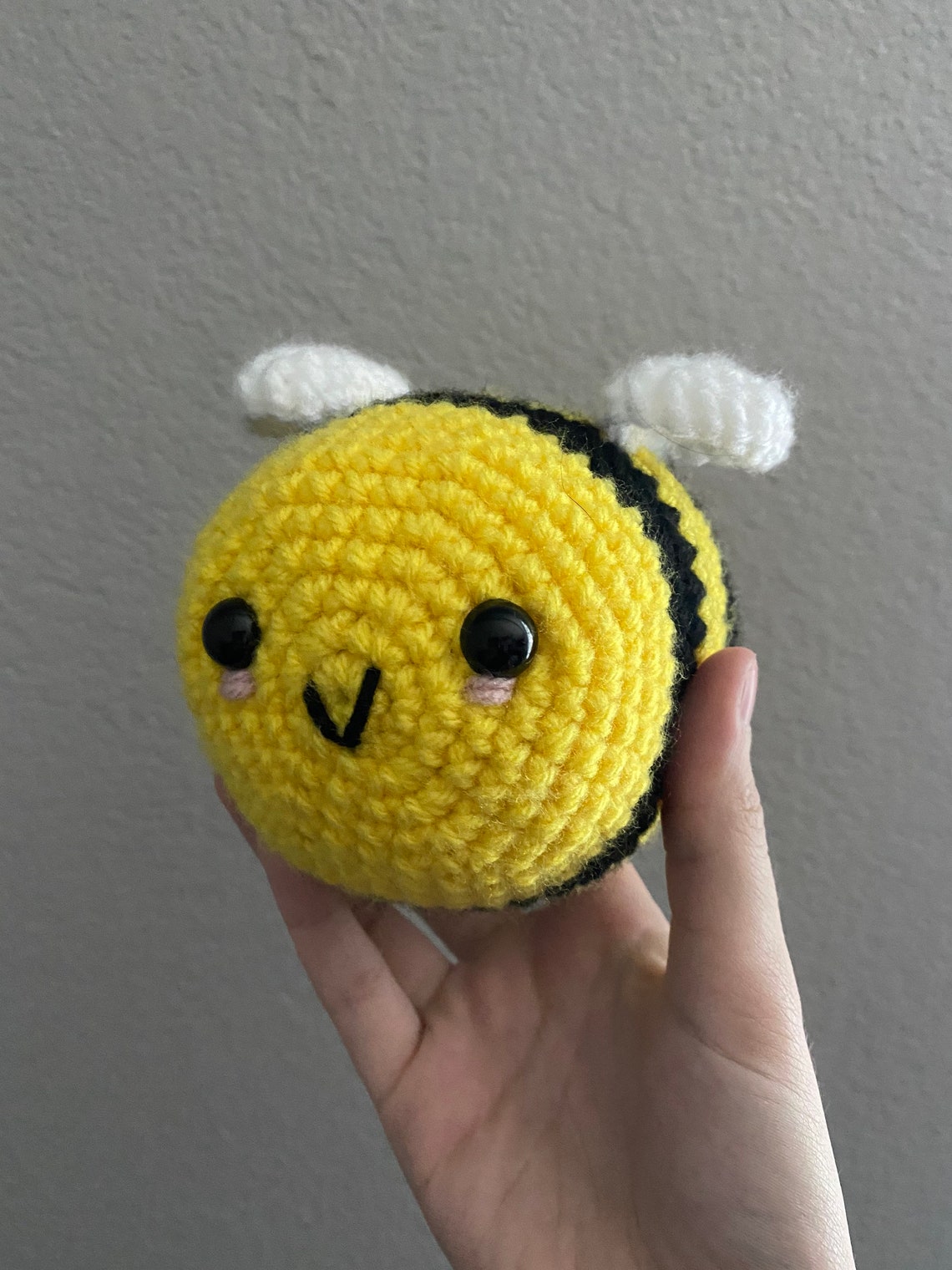 PATTERN With VIDEO Beginner Bee Crochet Plush Stuffed Animal Pattern ...