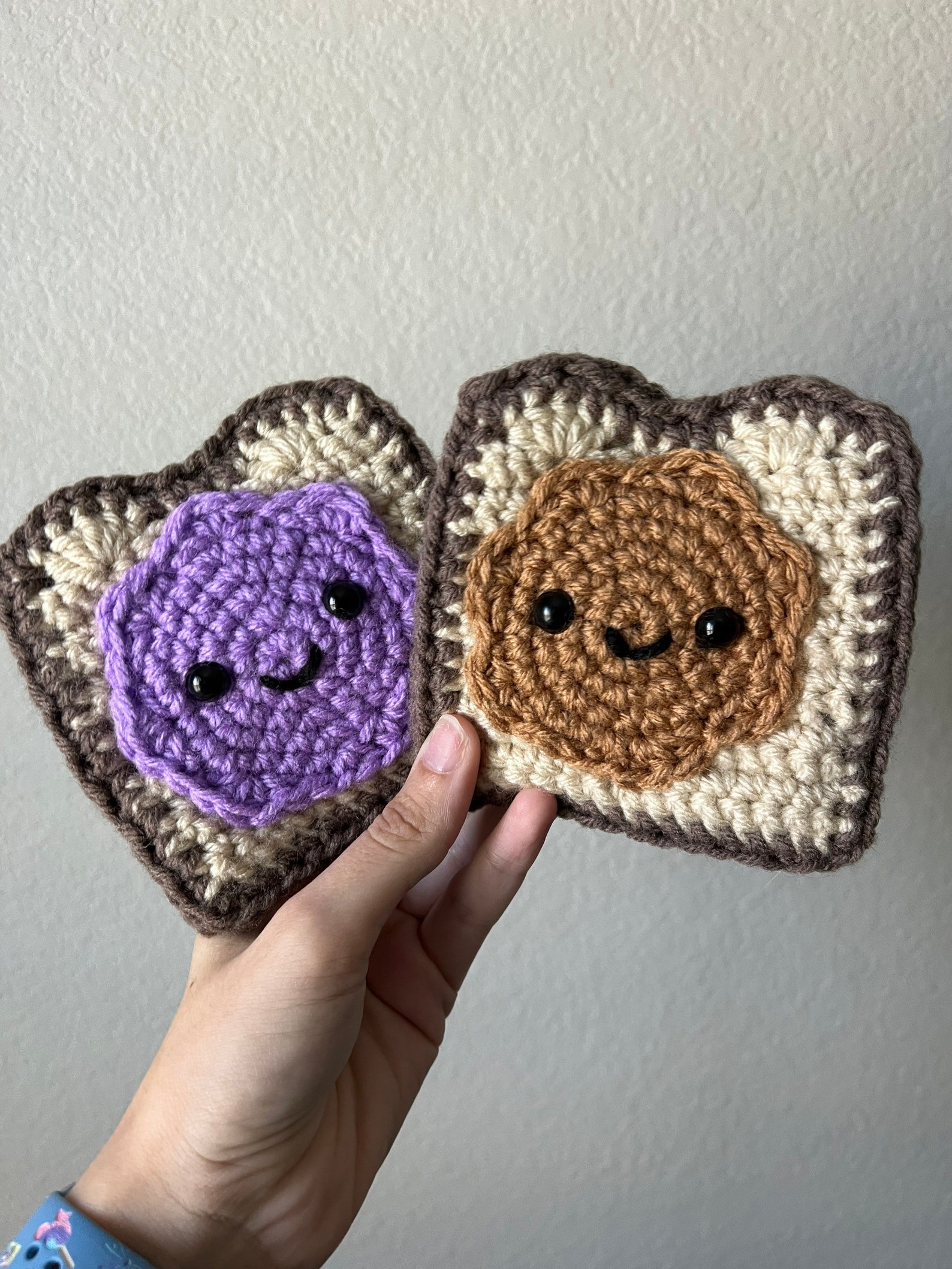 PATTERN Beginner Peanut Butter and Jelly With Toast Variation - Etsy