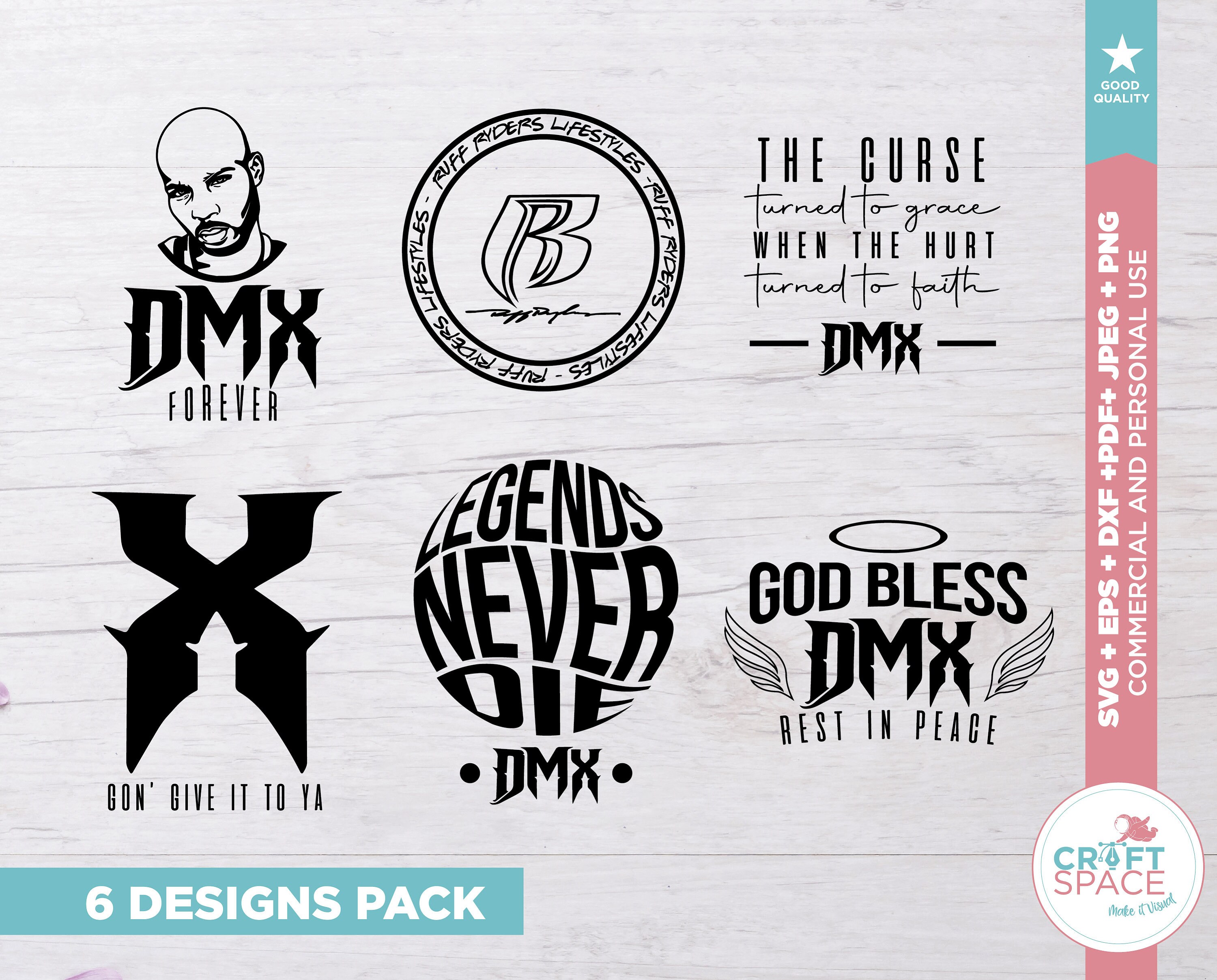 DMX Ruff Ryders Rip SVG PNG Eps Pdf for Cricut | Etsy Canada