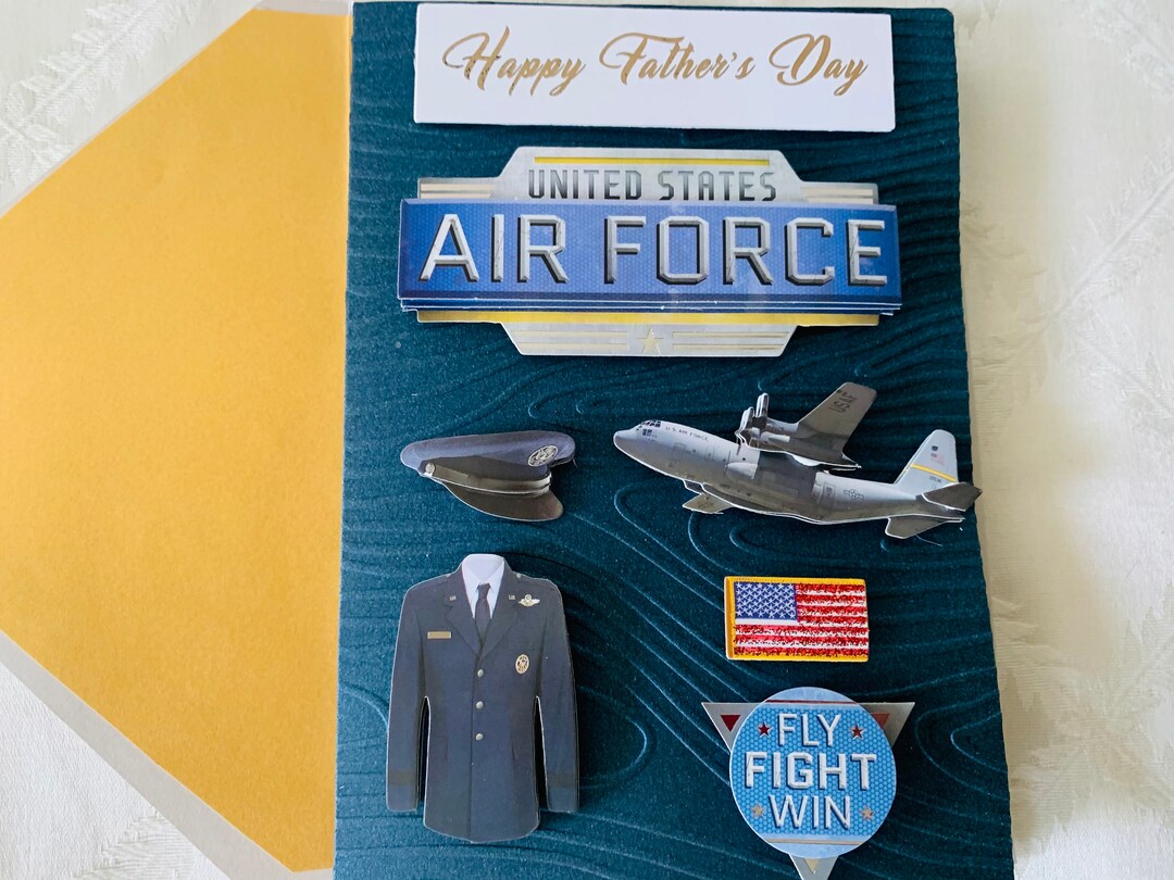 Personalized Air Force Card|for Birthday|for Father's Day|for ...