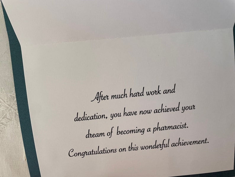 Personalized Pharmacist Congrats Graduation Card - Etsy