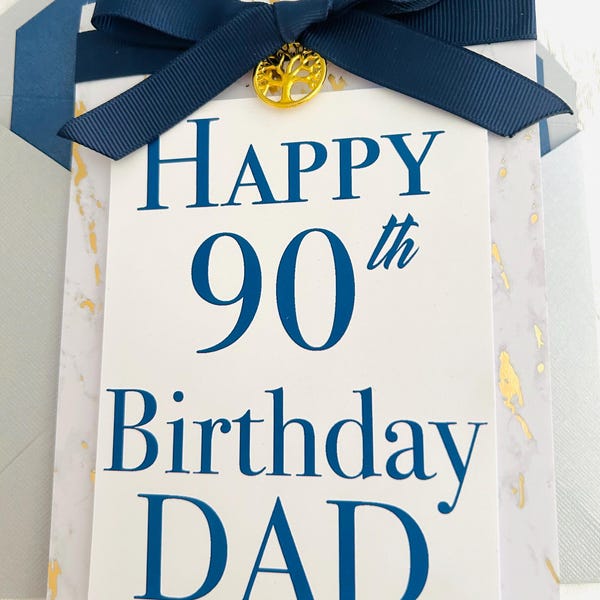 90th Birthday Card Dad - Etsy UK