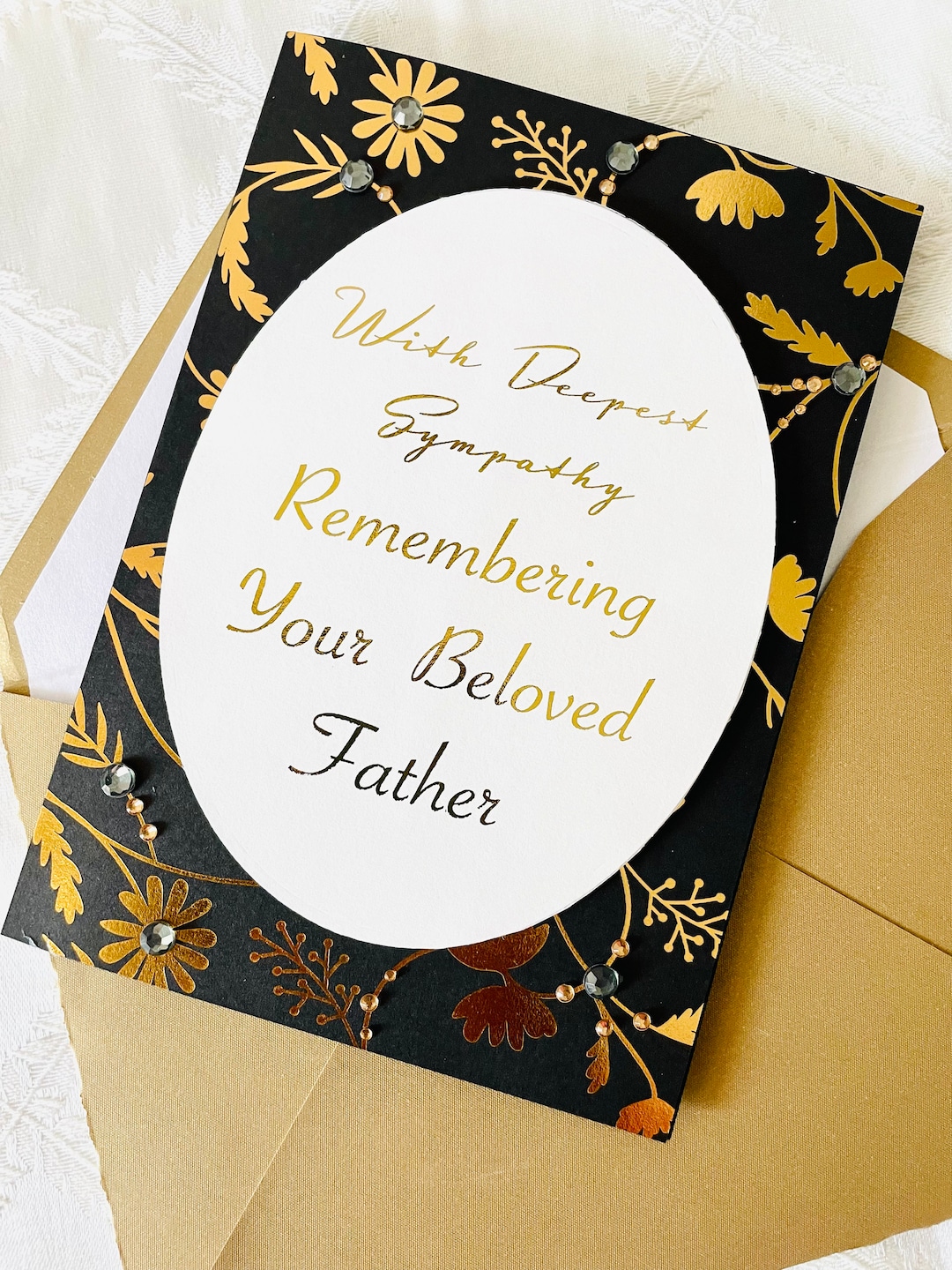 Personalized Sympathy Card|for Father - Etsy
