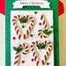 Festive Candy Cane Christmas Card - Etsy