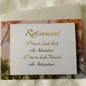 Sunset Beach Retirement Card - Etsy
