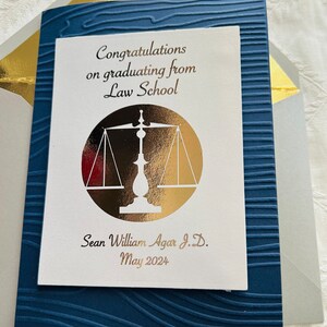 Law School Graduation Congratulations Cardfor Himfor Anyonefor Her - Etsy