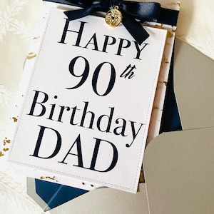 Dad 90th Birthday Cardfor Dad - Etsy