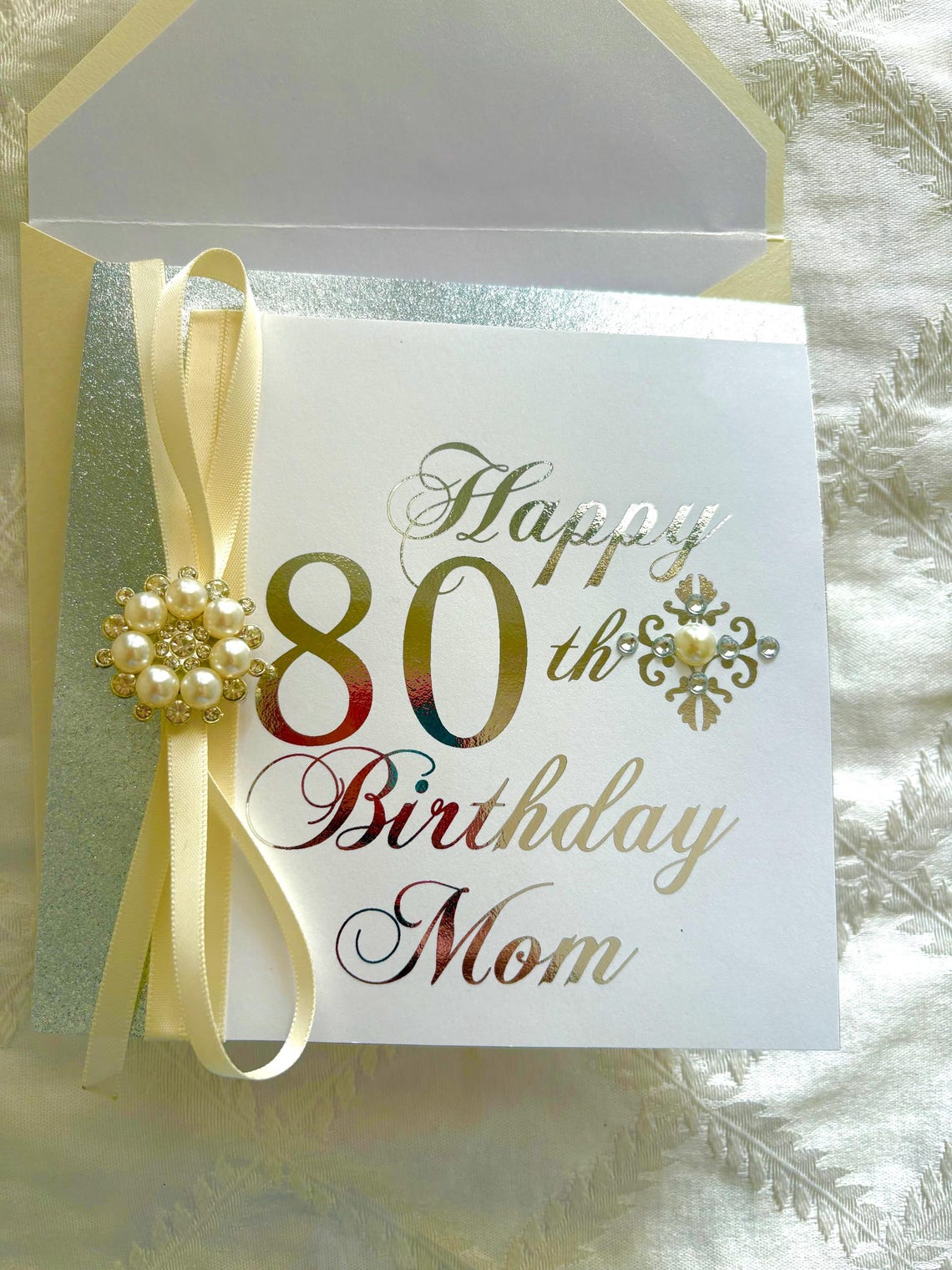 Personalized 80th Birthday Handmade Card | Celebrate a Remarkable ...