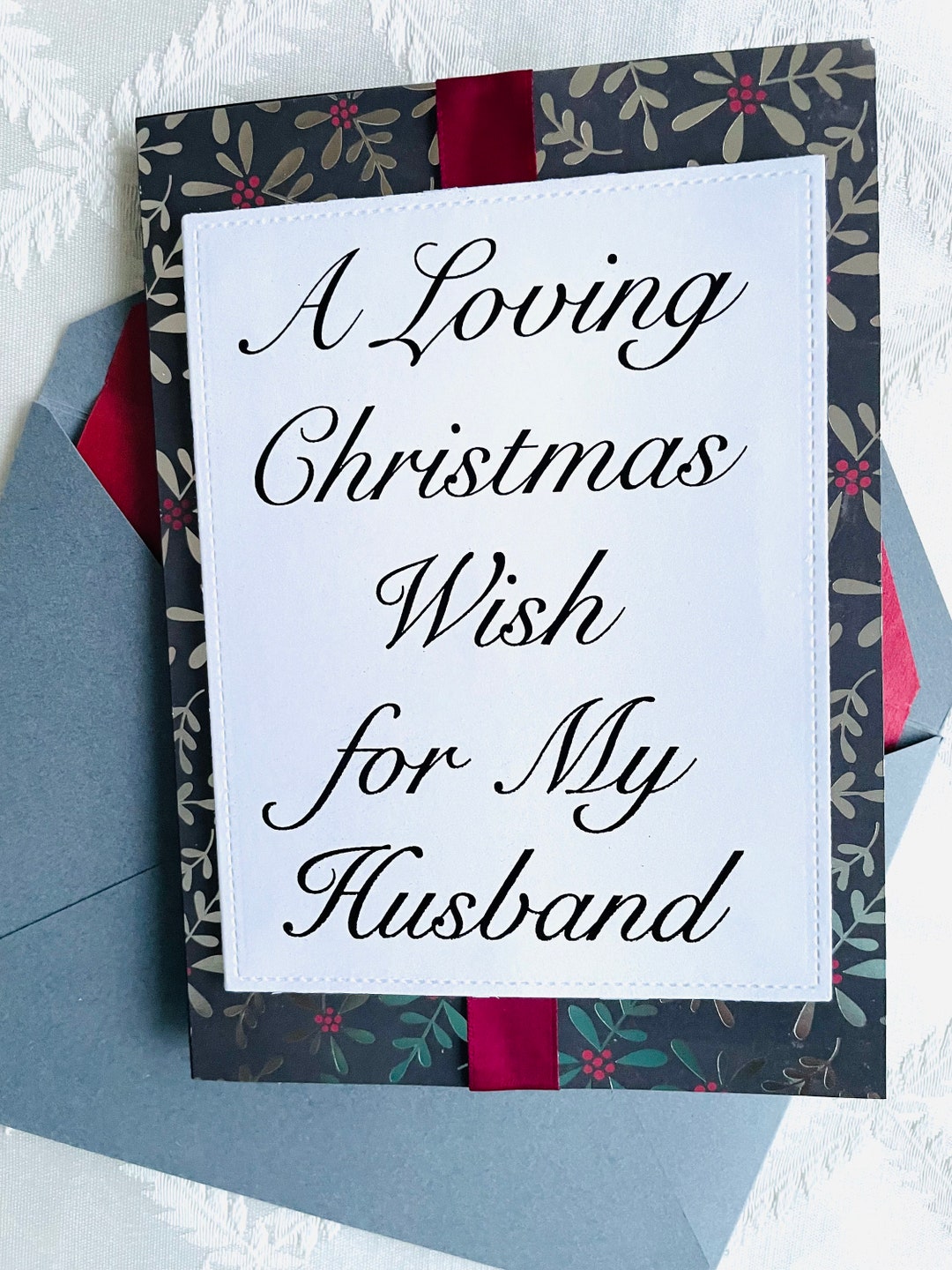 Loving Wishing Christmas Card |for Husband - Etsy