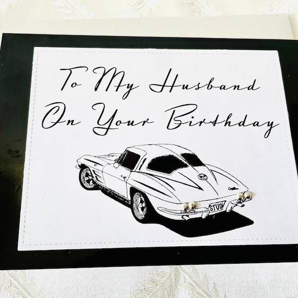 Corvette Birthday Cards - Etsy