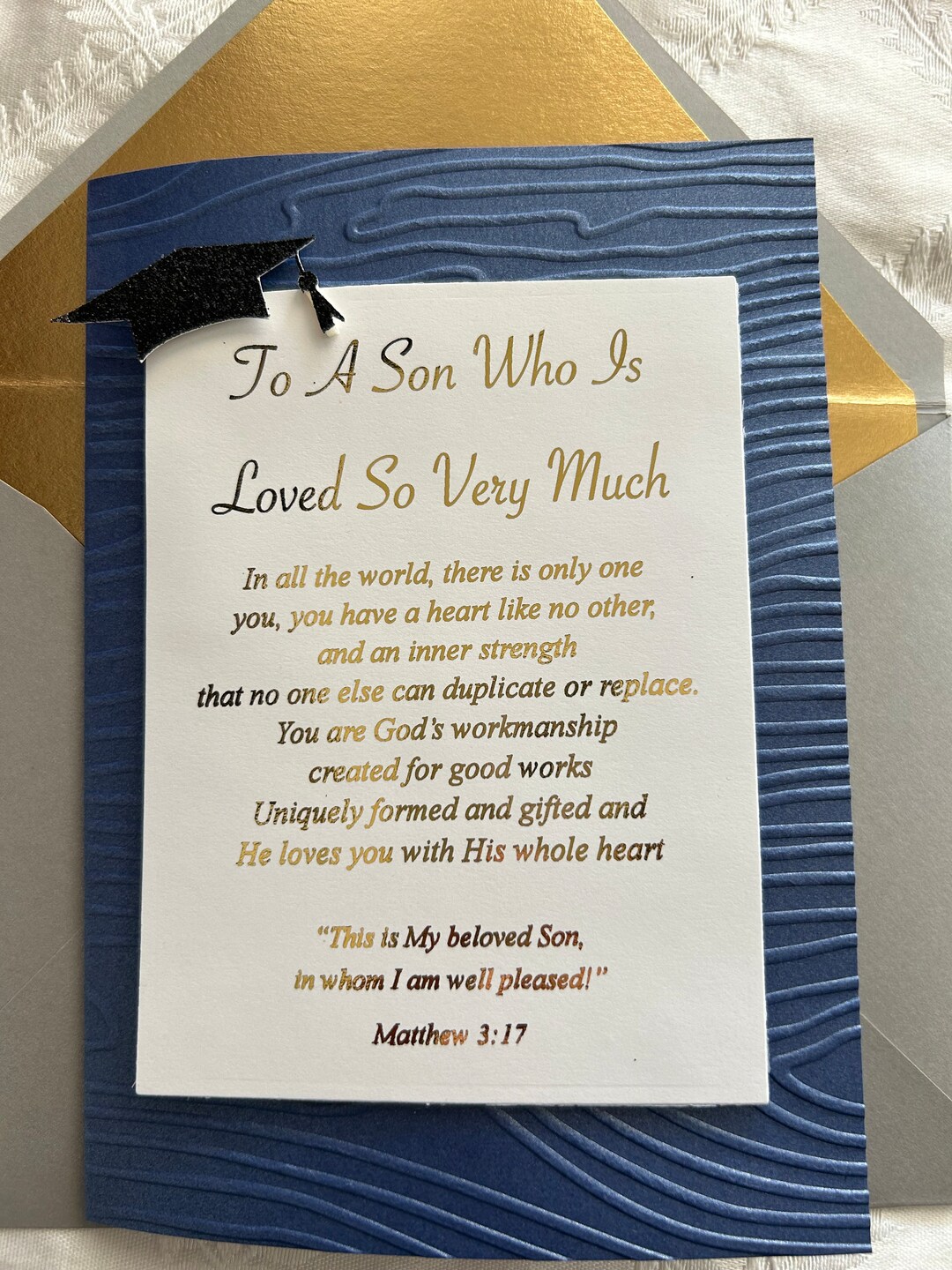 Son Inspirational Graduation Card - Etsy