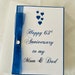 Sapphire Anniversary Card|65th Anniversary|parents - Etsy