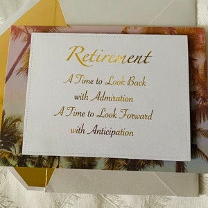 Sunset Beach Retirement Card - Etsy