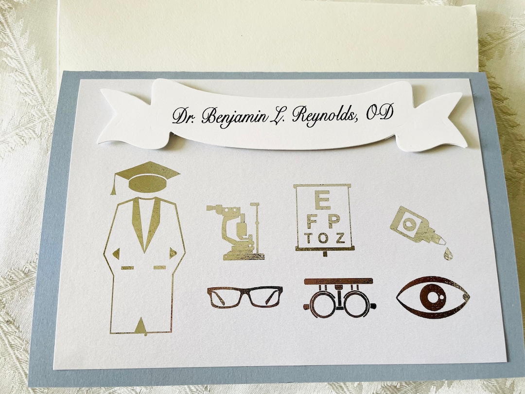 Personalized Optometrist Graduation Card - Etsy