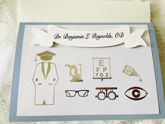 Personalized Optometrist Graduation Card | Etsy