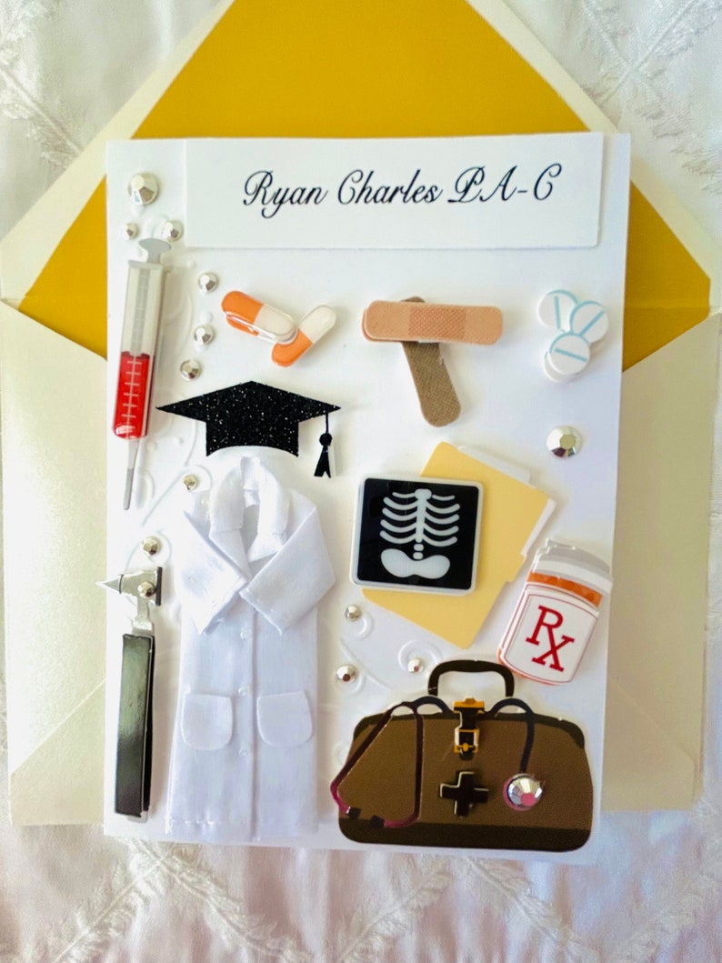 Personalized Physician Assistant Graduate Greeting Card|pa|pa-c - Etsy