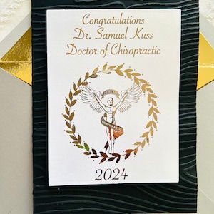 Graduation Card for Doctorate of Chiropractic - Etsy