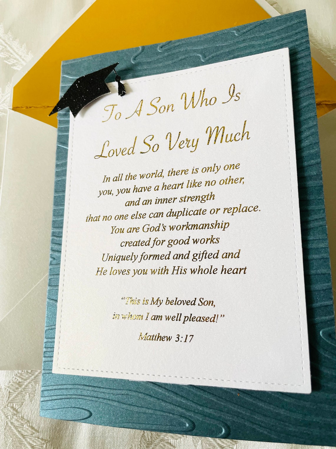 Son Inspirational Graduation Card - Etsy