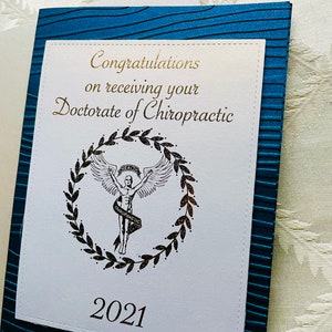 Graduation Card for Doctorate of Chiropractic - Etsy