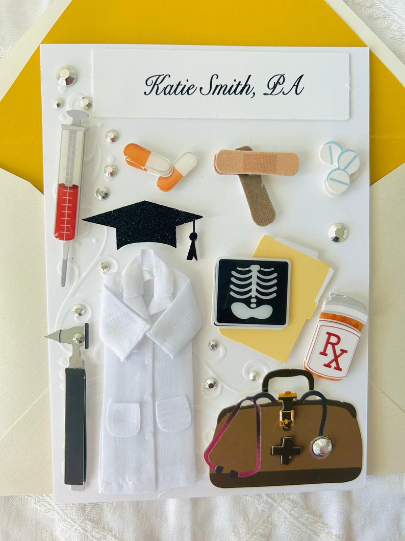 Personalized Physician Assistant Graduate Greeting Card|pa|pa-c - Etsy