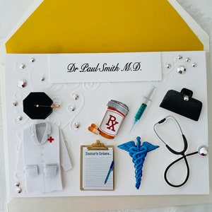 Personalized Medical Graduate Card | Doctor Graduation Gift - Etsy
