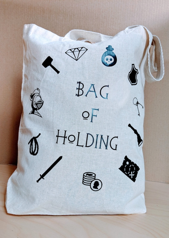 Dnd Bag of Holding Dnd Tote Bag RPG Bag Shopping Bag | Etsy