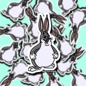 Bugs Bunny Vinyl Stickers, Big Chungus, Looney Tunes, Pop Culture - Etsy