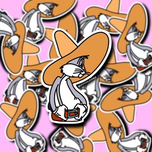 Bugs Bunny Vinyl Stickers, Big Chungus, Looney Tunes, Pop Culture - Etsy