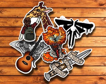 The Last of Us Sticker Ellie With Giraffe TLOU Sticker Waterproof ...